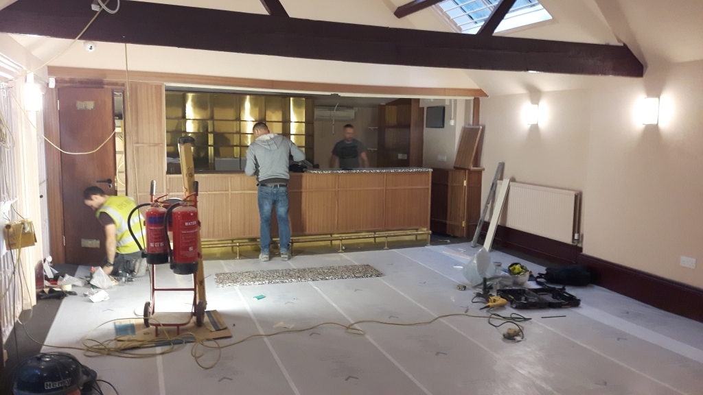 Bar refurb from entrance - The Club for Acts and Actors